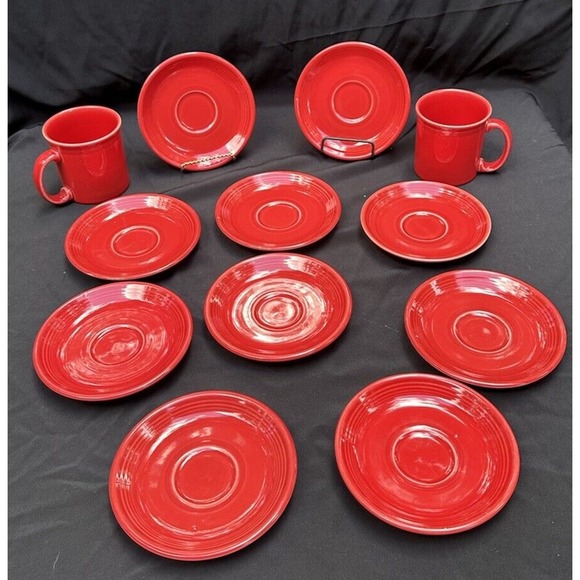 Fiestaware | Dining | Homer Laughlin Fiesta Fiestaware Scarlet Red ...